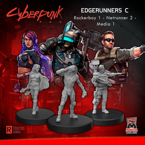 Edgerunners C | Cyberpunk RED | Miniatures — Blugee